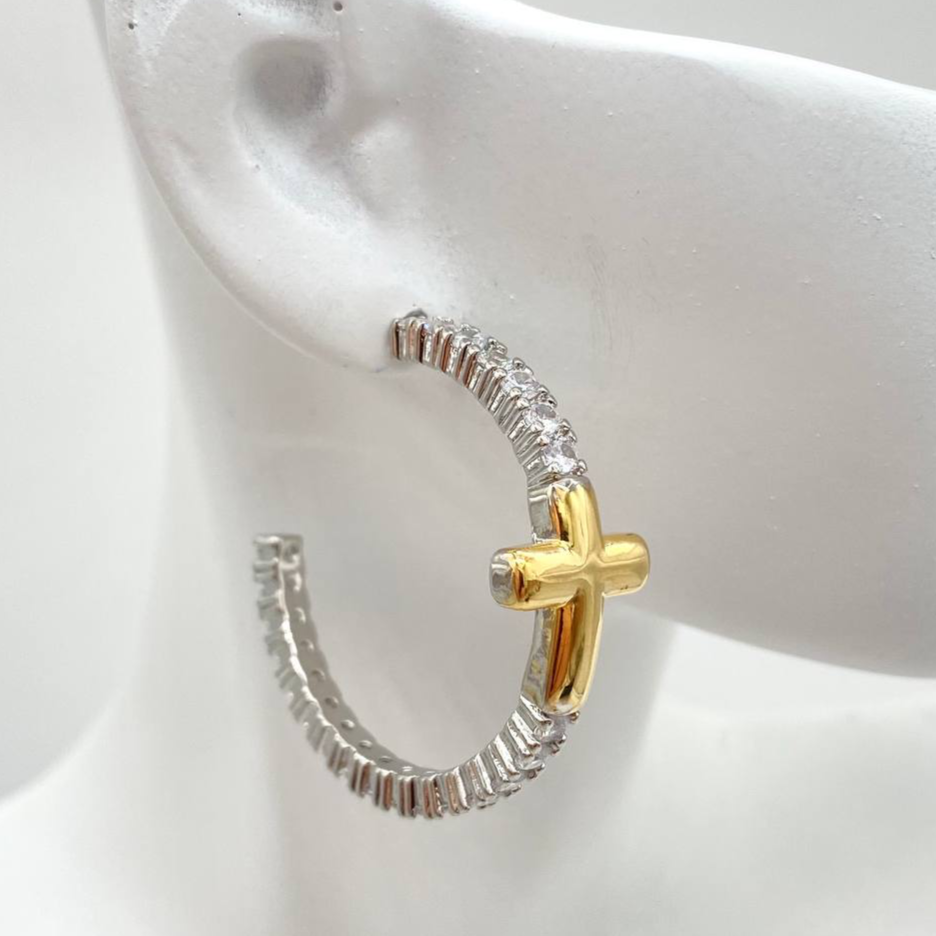 ARRACADA BICOLOR – Mael Joyería